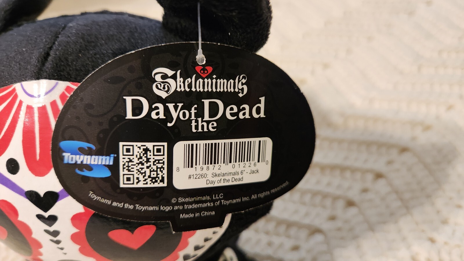 Toynami Skelanimals Day of The Dead Jack Rabbit 6" Plush RARE Skeleton ...