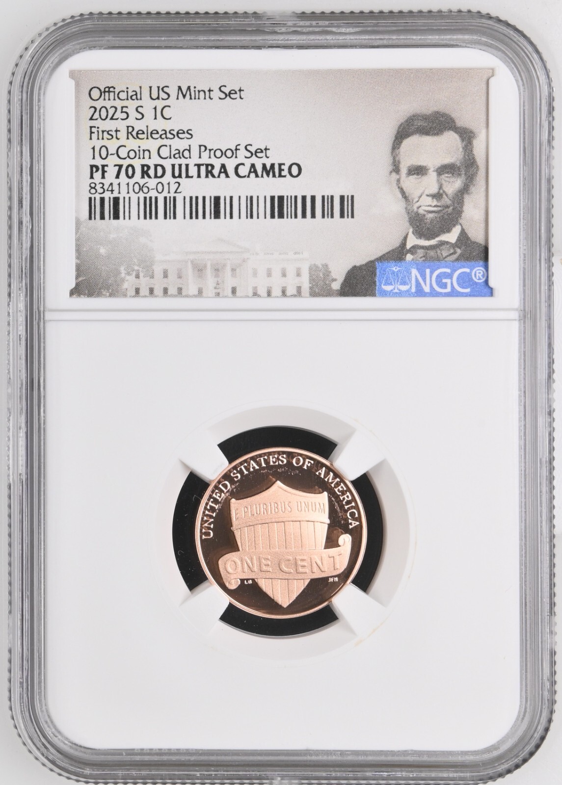 2025 S Lincoln Cent 1C From 10 Coin Proof Set NGC PF70 RD UC First ...