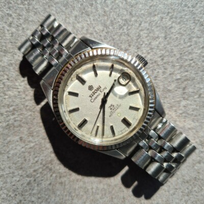RARE Titoni Cosmo King Rotomatic 25 Jewels Date Display Swiss Made ...