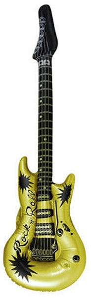 Inflatable Air Guitar - Choose From 16 Colours - 106cm Blow Up Rock ...