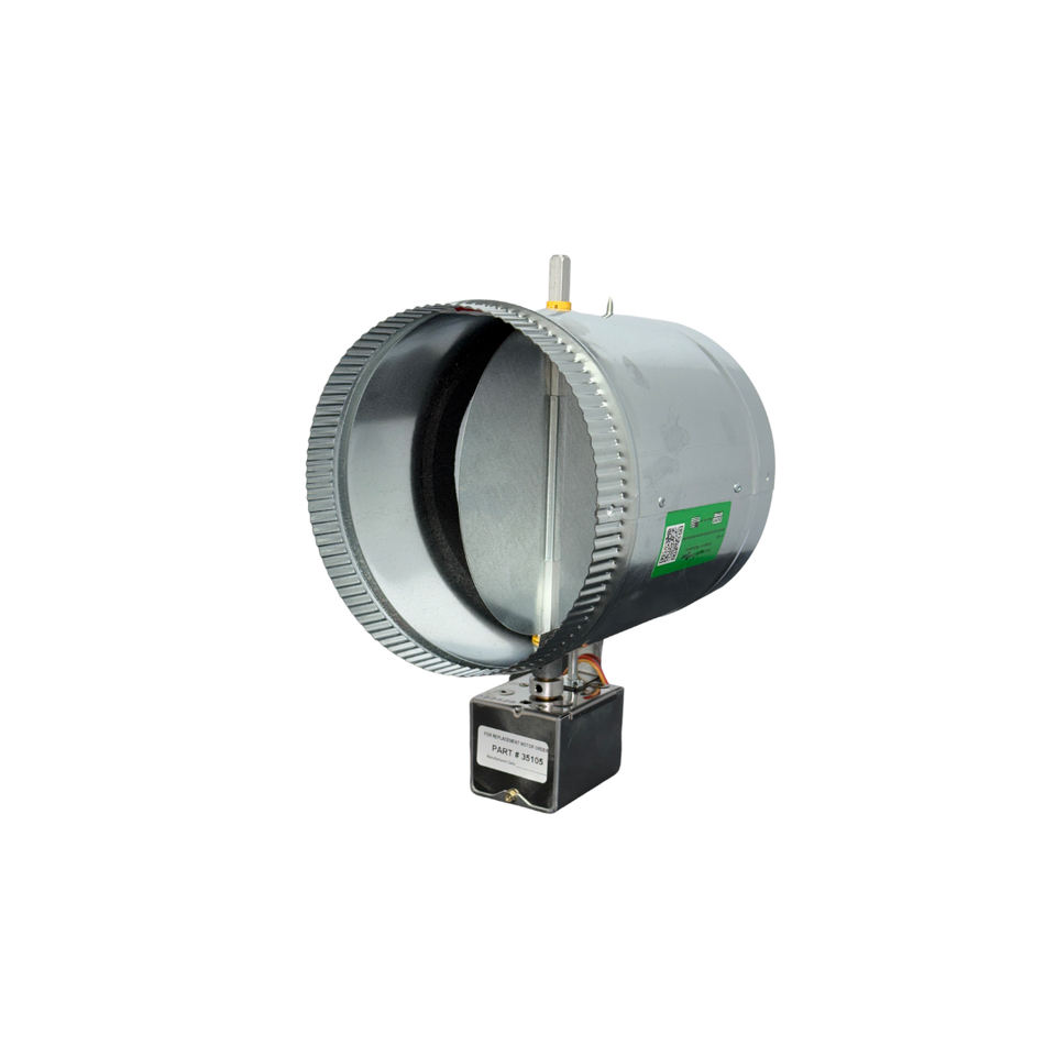 DuroZone 8” HVAC Motorized NSPRD Spring Return Damper – 24Volt AC, Zone ...