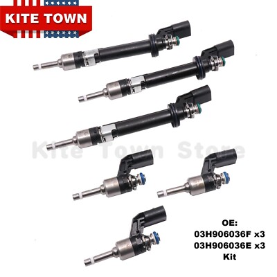 6x OEM Fuel Injectors For Audi Q7 VW Touareg Cayenne 03H906036F ...