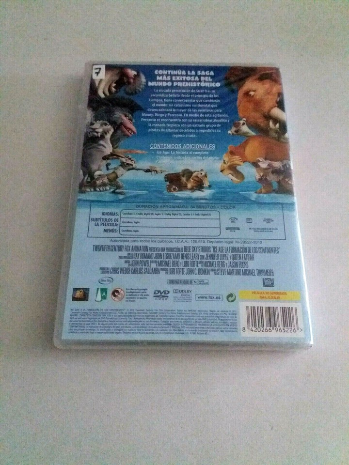 DVD " Ice Age 4 Formation Of the Continents " Sealed the Age Of Hie | eBay