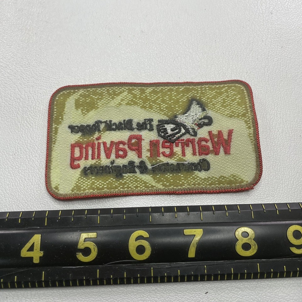 Top Hat Logo WARREN PAVING Patch (Contractors Engineers) T047 | eBay