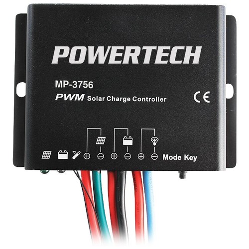 POWERTECH MP3756 12V 24V 10A Solar Controller Timer High Efficient Pwm Charging | eBay