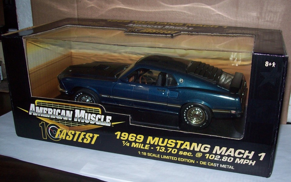 1:18 1969 Mustang Mach 1 - 10 Fastest American Muscle LIMITED EDITION ...