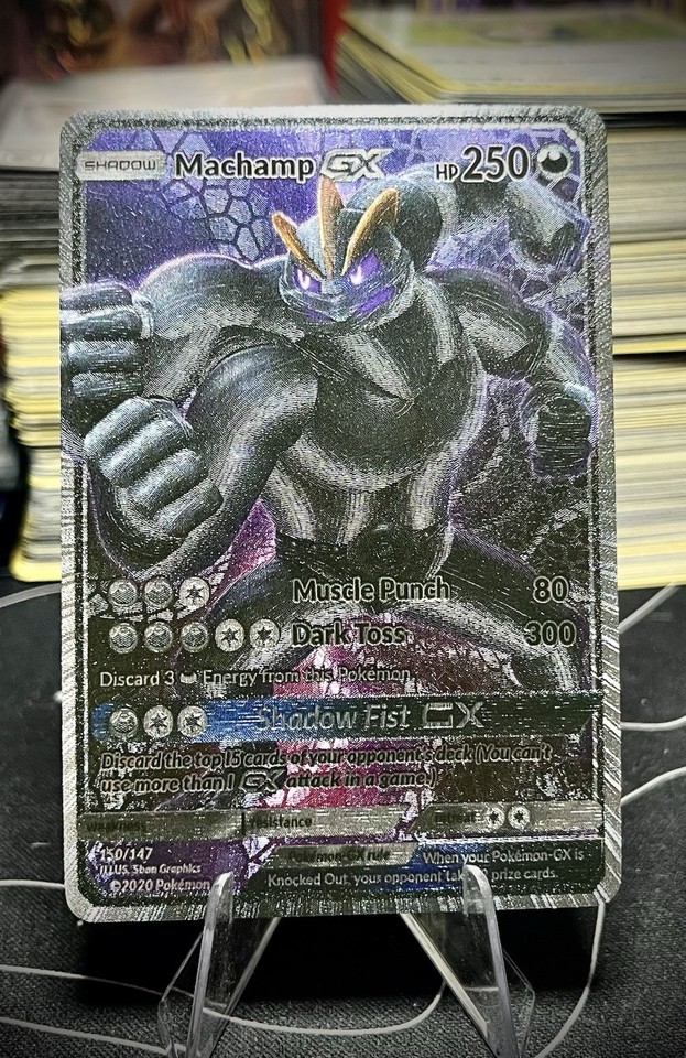 Pokemon Shadow Machamp Anima Doujin ACG DIY Craft Full Art Custom Card ...