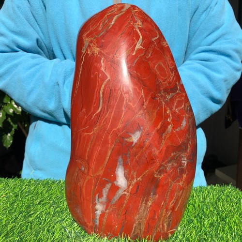 22.1LB Natural Red Jasper Quartz Crystal Mineral specimen healing | eBay