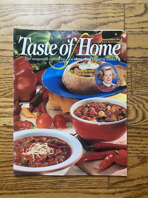 Vintage 2001 Taste Of Home Magazine Cookbook Recipes Cooking Cook Book ...