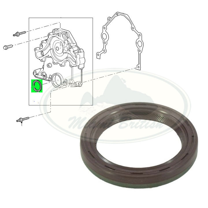 LAND ROVER CRANKSHAFT FRONT OIL SEAL LR3 LR4 V6 4.0L 1316639 OEM | eBay