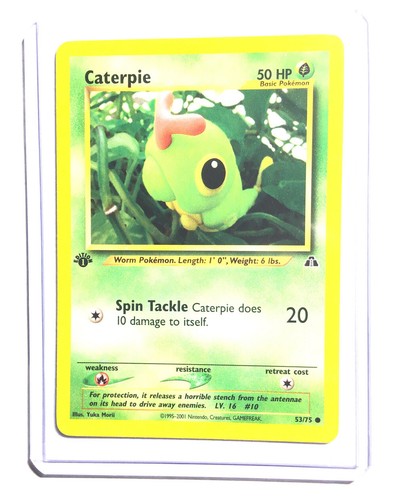 CATERPIE - 1st Edition Neo Discovery - 53/75 - Common - Pokemon Card ...