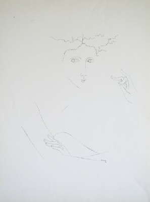 Jacques boéri - Dibujo Original - Tinta - Mujer 2 | eBay