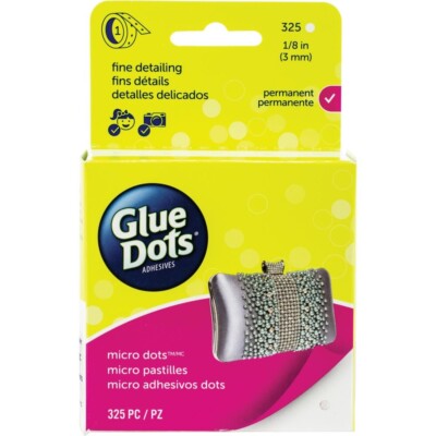Glue Dots Micro Dot Roll Adhesive 1/8" 325 dots | eBay