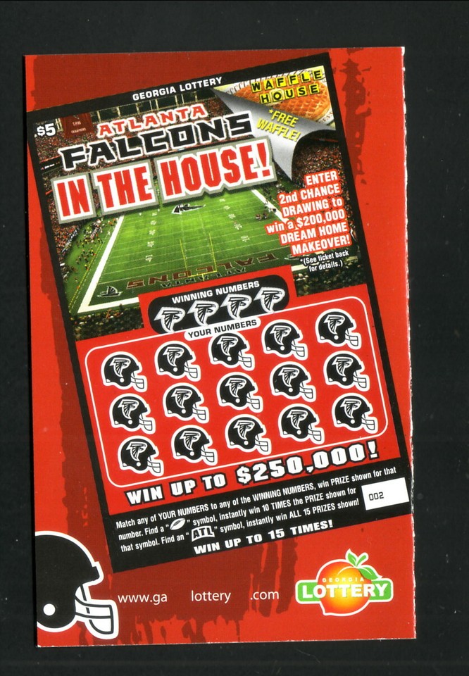 Atlanta Falcons--Michael Turner--2011 Pocket Schedule--Georgia Lottery ...
