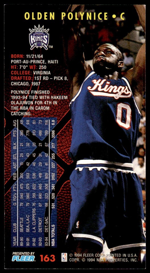 1994 Jam Session #163 Olden Polynice Near Mint or Better | eBay