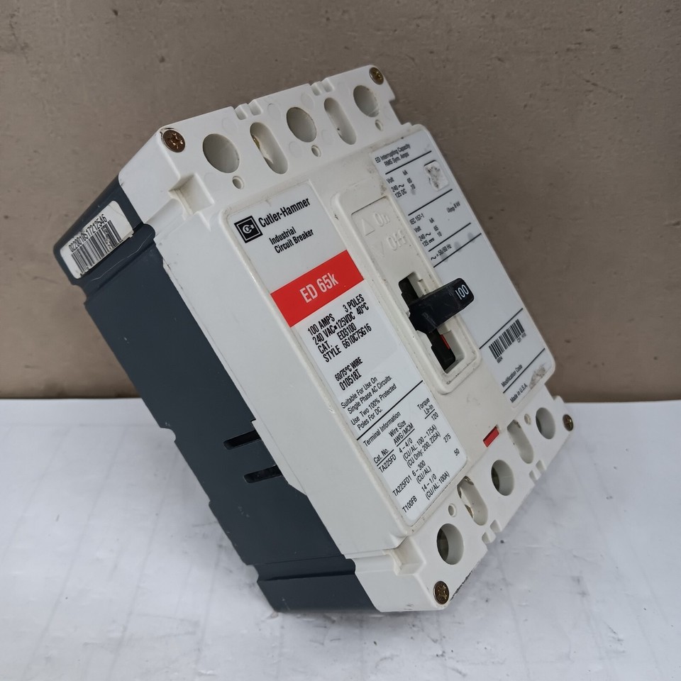 NEW EATON FD3100 CIRCUIT BREAKER 100 AMP 3 POLE 240 VAC 65kA | eBay