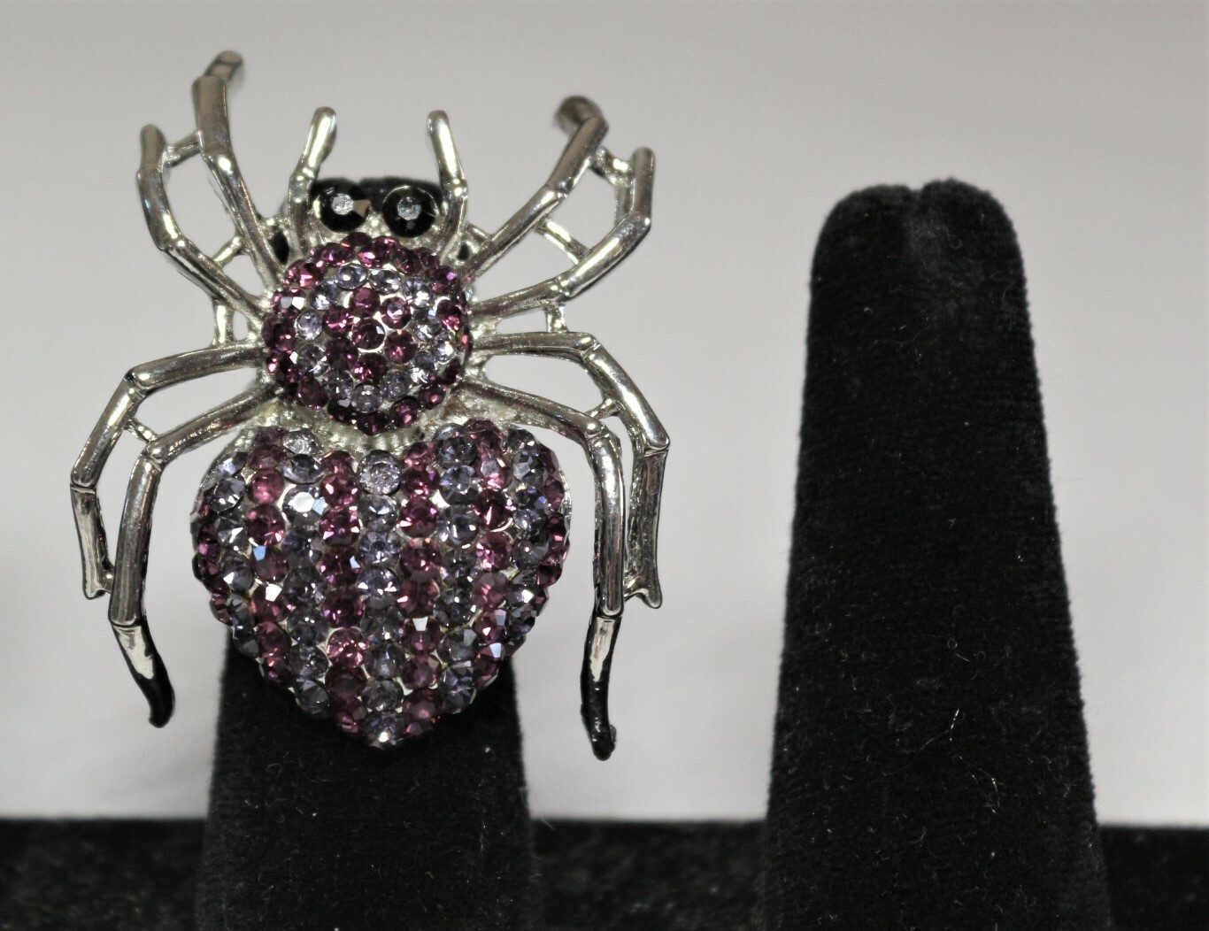 Spider Ring with Purple Rhinestones & Adjustable Band Top Quality | eBay