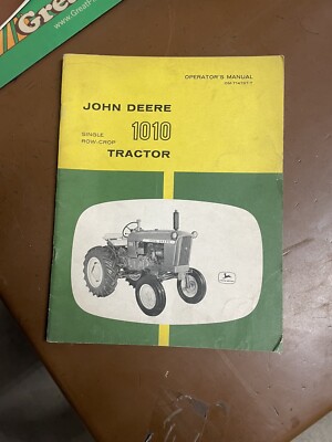 John Deere 1010 operators manual Origional | eBay