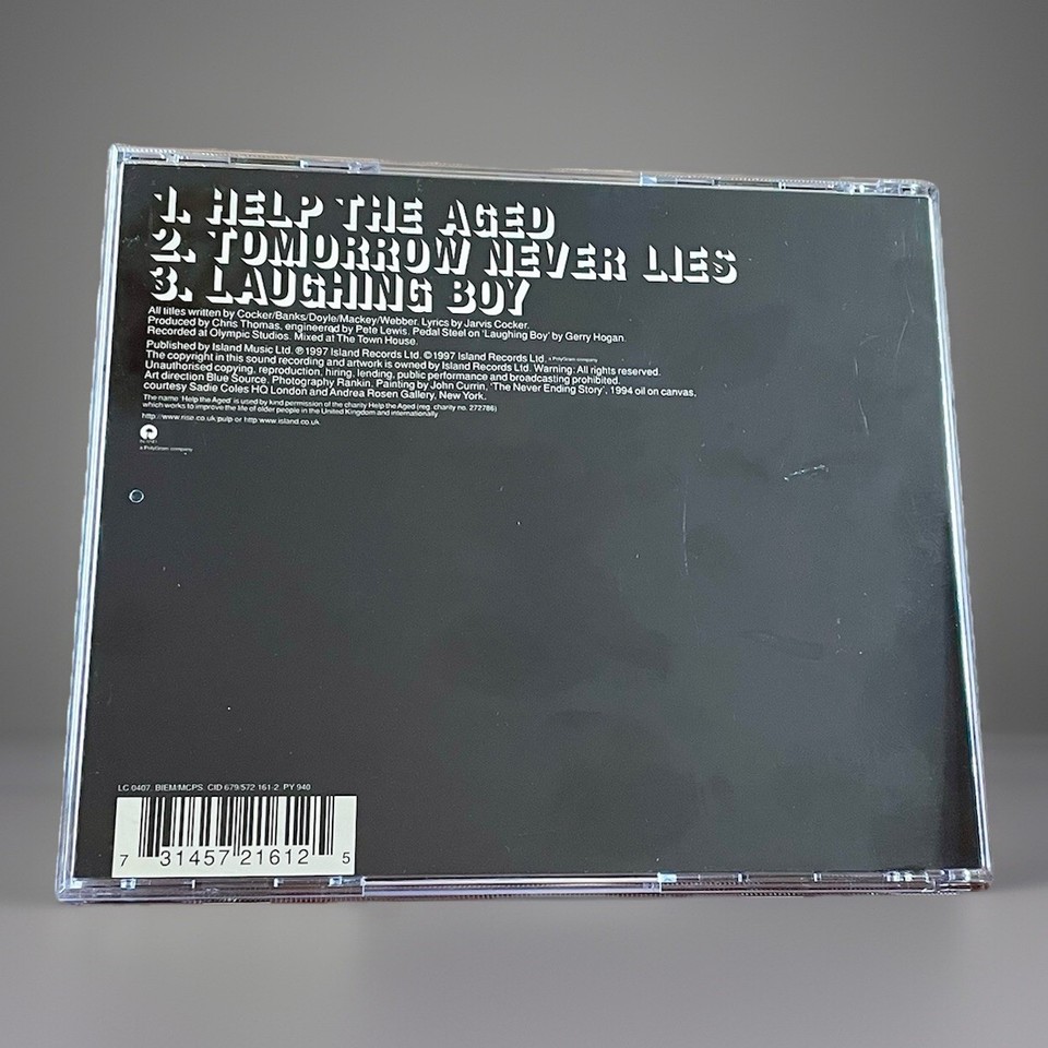 PULP HELP THE AGED 3 Track CD Single with Picture Sleeve. Jarvis Cocker. | eBay