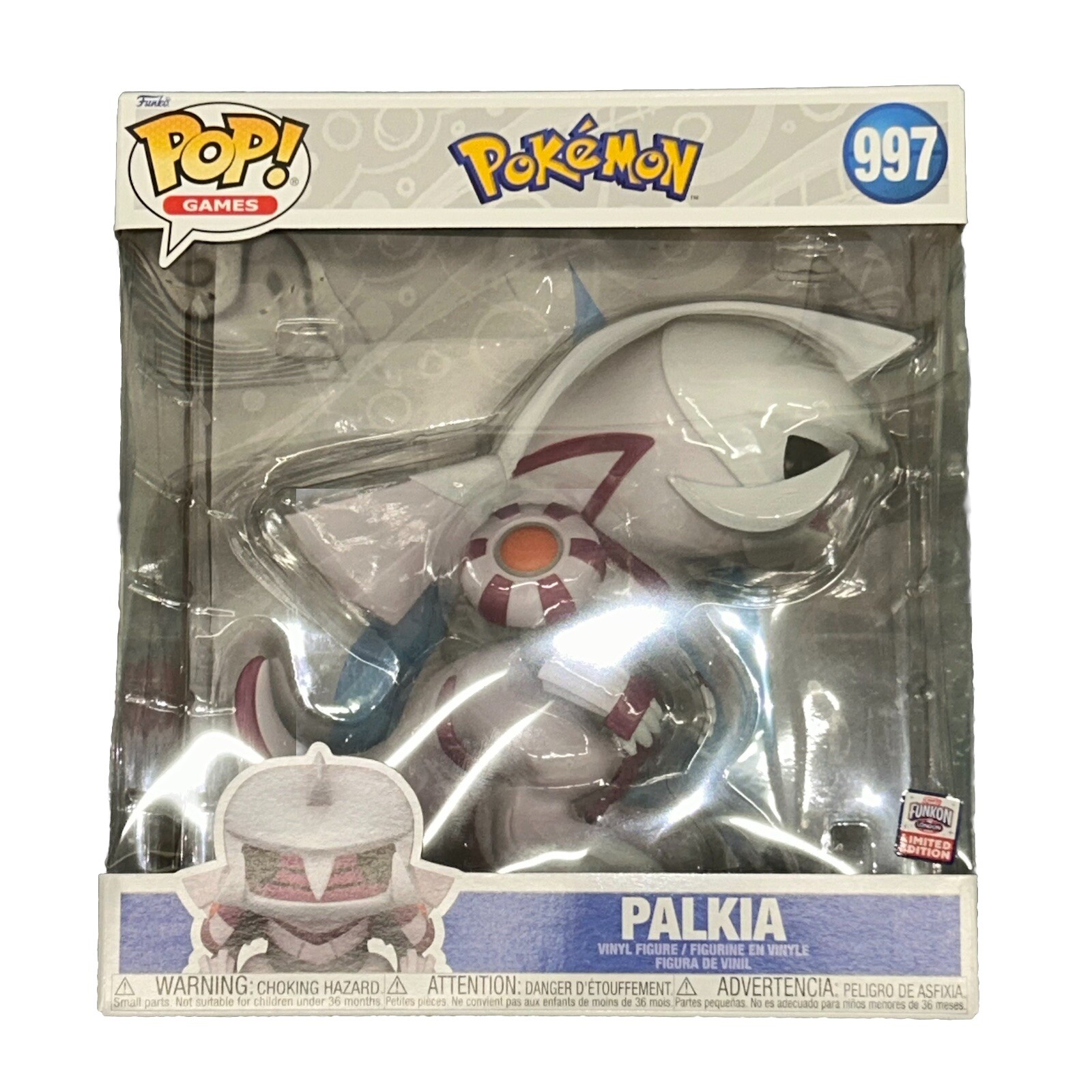 NEW Funko Pop JUMBO Pokemon # 997 PALKIA FUNKON LONDON 2024 LIMITED ...