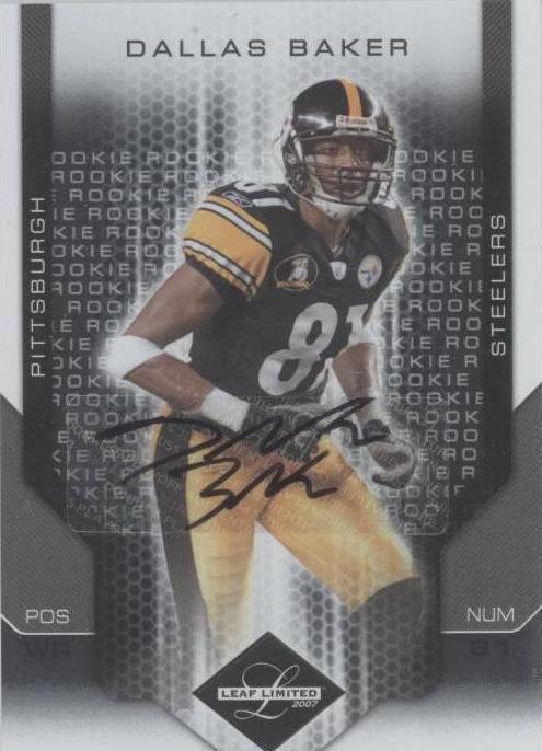 2007 Leaf Limited - Rookie Dallas Baker #293 /299 (AU, RC) for sale ...