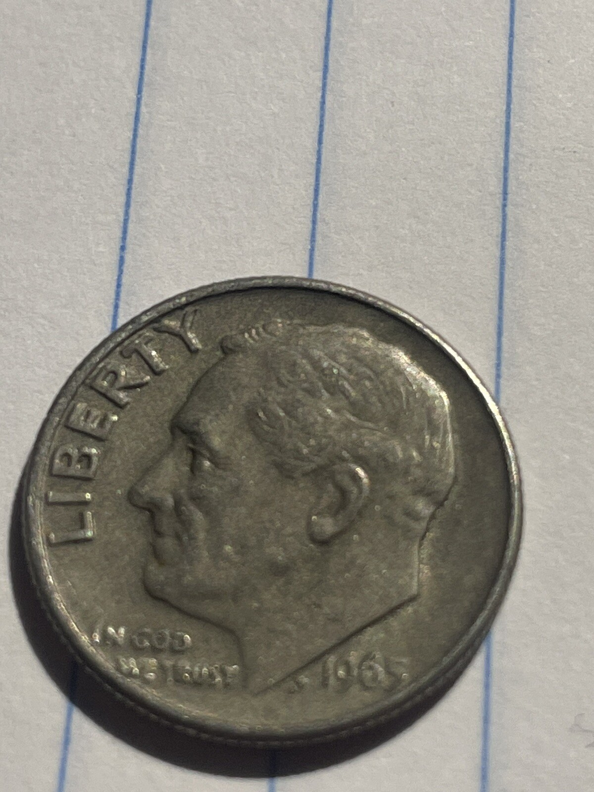 1965 Roosevelt Dime No Mint Mark | eBay