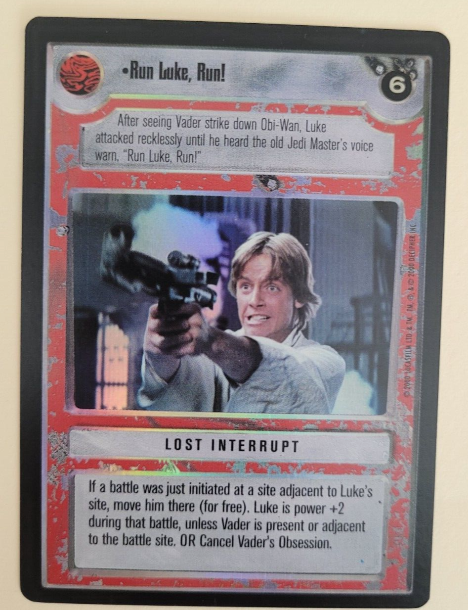 Star Wars CCG Reflections II 2 Foil Run Luke, Run! SWCCG | eBay