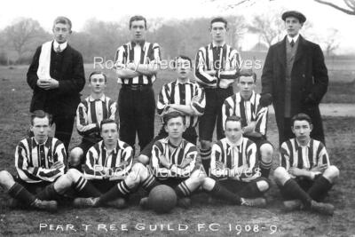 Pqr-59 Pear Tree Guild FC, Woolston, Southampton, Hampshire 1908. Photo ...