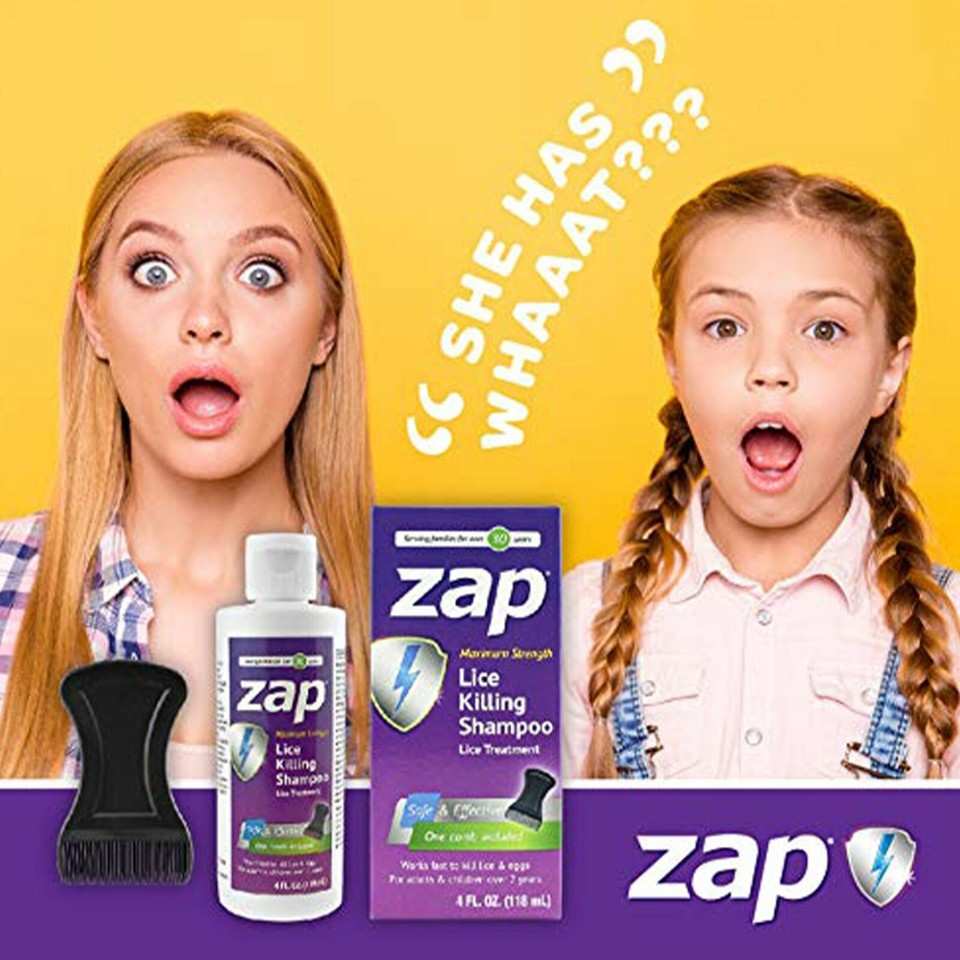 Zap® Lice Killing Shampoo, Ages 2 & Up 4 FL OZ -Trusted for 30 Years ...