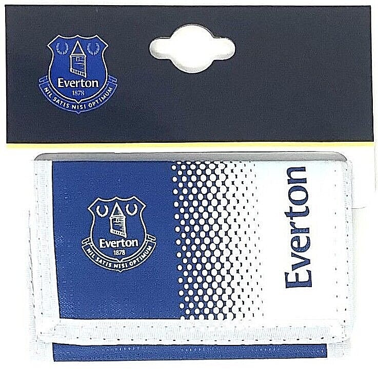 EVERTON FC CRESTED NYLON CLUB CRESTED COIN MONEY WALLET CASH & CREDIT ...