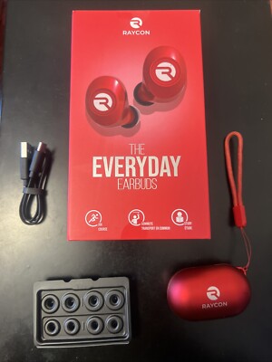 Raycon E25 The Everyday True Wireless Earbuds - Red 811162030961 | eBay