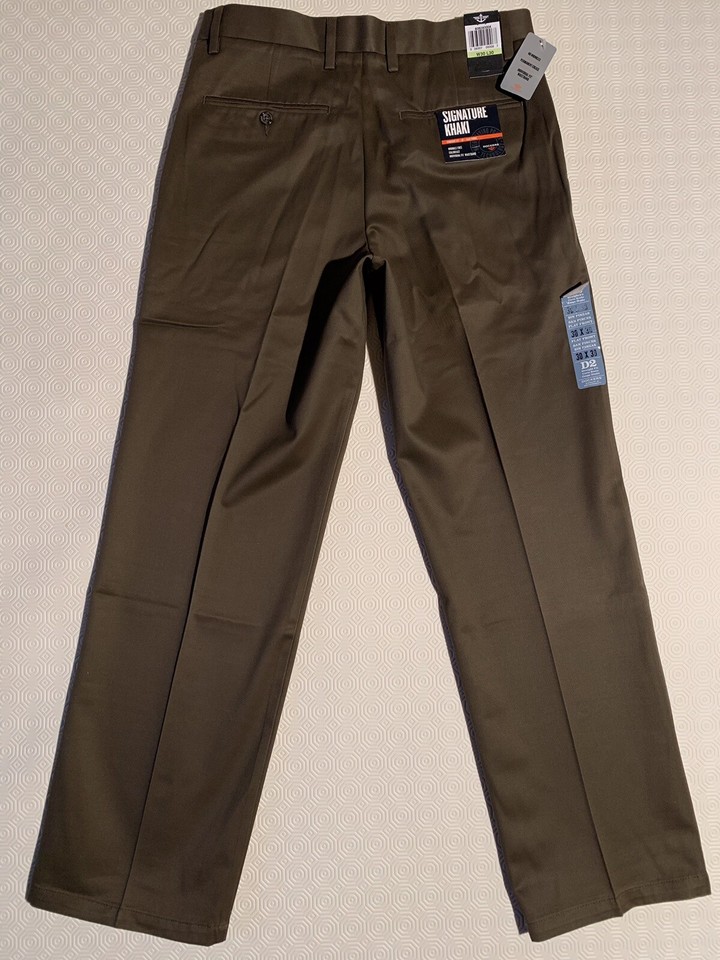 Dockers D2 Original Signature Straight Fit Men Chino Trousers Khaki ...