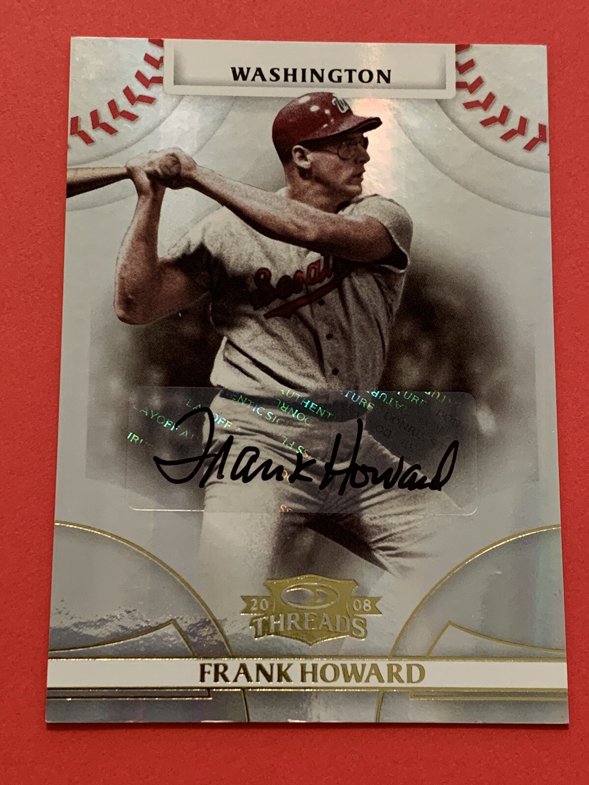 FRANK HOWARD (Dec) 65/75 Signed 2008 Threads SENATORS/OHIO STATE ...