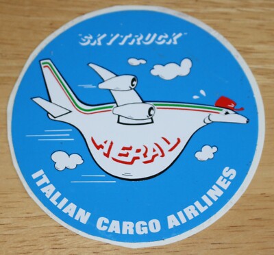 AERAL Italian Cargo Airlines Douglas DC-8F Airline Sticker | eBay