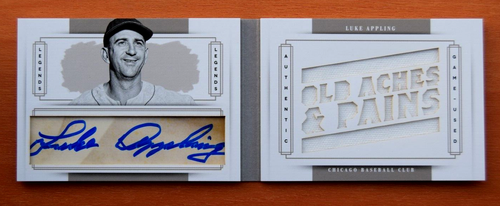 2014 National Treasures Luke Appling Legends Cuts Booklet GU Jersey ...