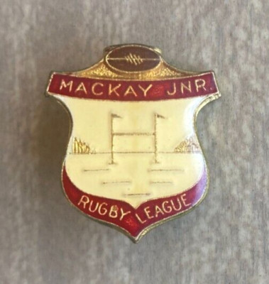 Vintage MacKay Junior Rugby League Badge | eBay Australia