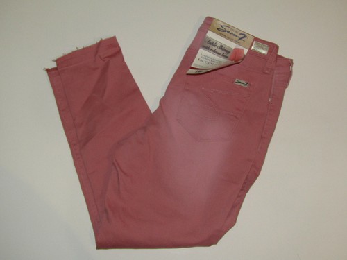 NWT Womens SEVEN 7 Dusty Pink Ankle Release Hem Skinny Denim Jeans ...