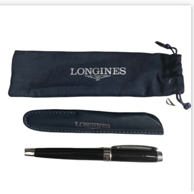 Longines Watch Pen - Stunning Black & SS - Brand New - Leather Case ...