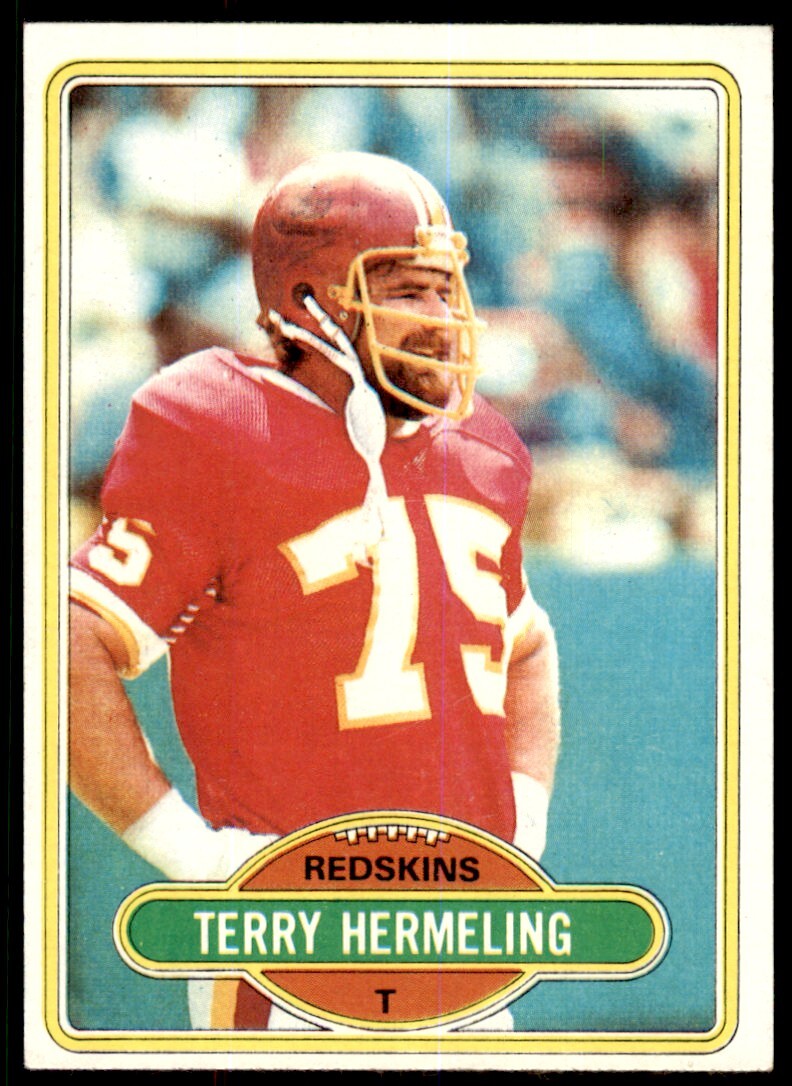 1980 TOPPS FOOTBALL TERRY HERMELING WASHINGTON REDSKINS #166 | eBay