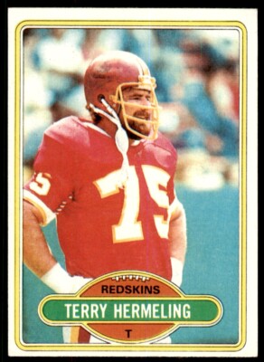 1980 TOPPS FOOTBALL TERRY HERMELING WASHINGTON REDSKINS #166 | eBay