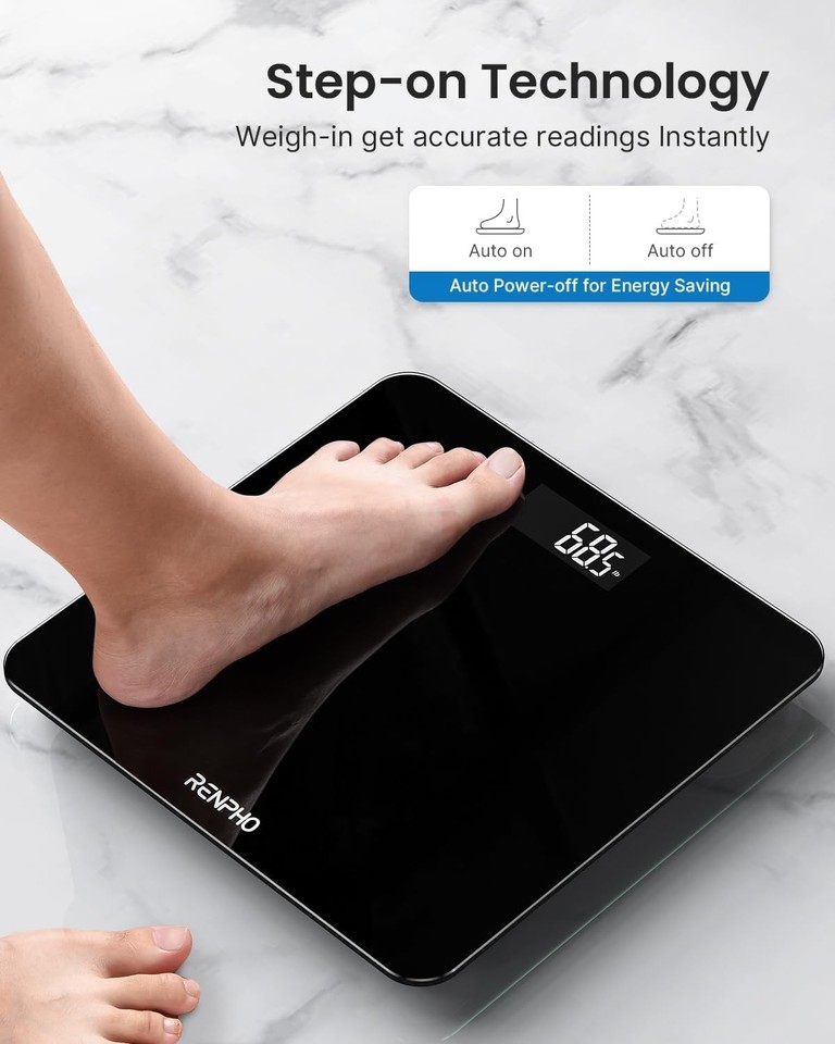 Digital Bathroom Scales for Body Weight, Weighing Scale Electronic Bath ...