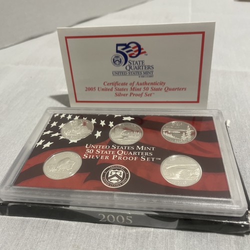 2005 Quarter SILVER Proof Set. In original box. | eBay