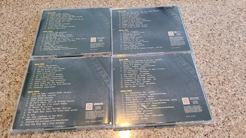 Time Life SINGERS AND SONGWRITERS 4-CD/8-Disc Lot: 1960's, 1970-1975 ...