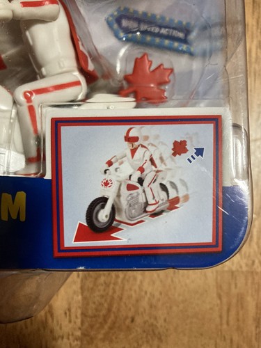 New! 2019 Disney Story 4 Duke Caboom With Motorcycle Pull N Go Pixar ...