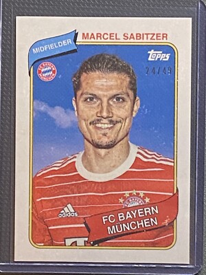 2022 Topps Marcel Sabitzer ~ FC Bayern Munchen - US Summer Tour ~ Blue ...