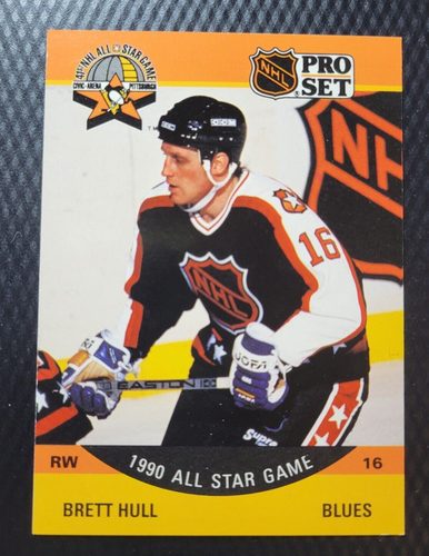 1990-91 Pro Set BRETT HULL St. Louis Blues CAMPBELL CONFERENCE ALL-STAR ...