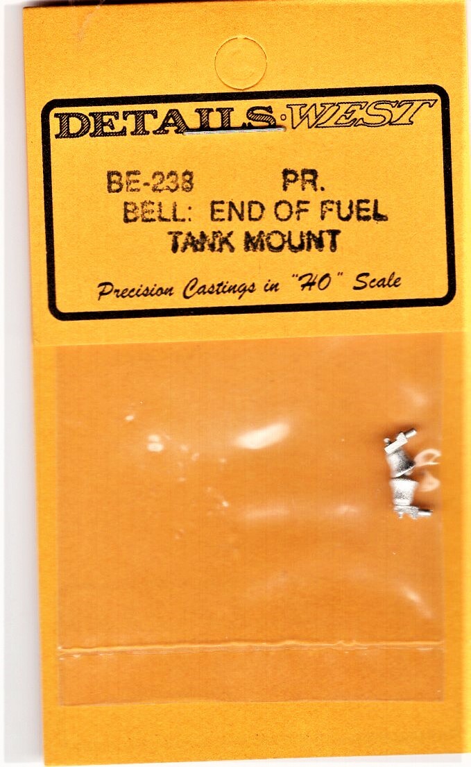 HO Scale Details West BE-238 End of Fuel Tank Mount Bells pkg (2) | eBay
