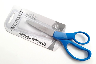 X1 BLUE SCISSORS WESTCOTT 7" LONG TITANIUM BONDED | eBay