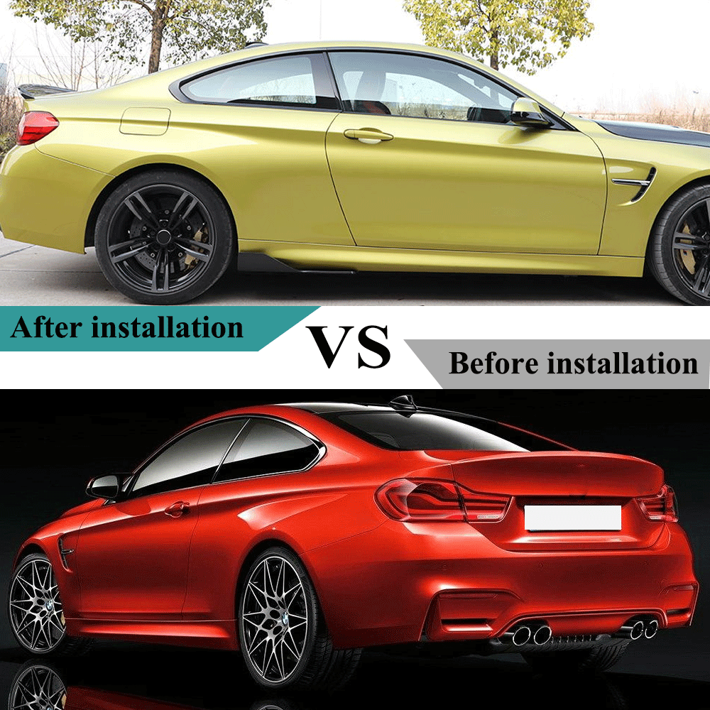 Carbon side sills extension wingflap for BMW F80 M3 F83 F82 M4 side ...