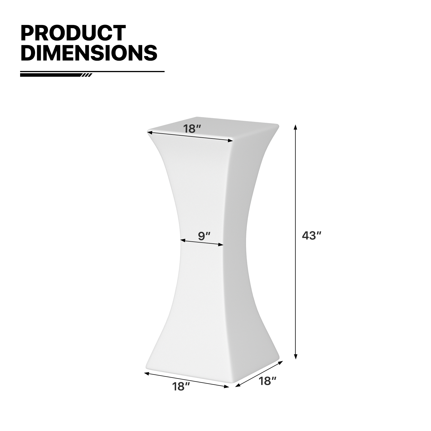 43" H LED Light Up Pub Bar Table Club 16 Colors Changing Table w/Remote ...